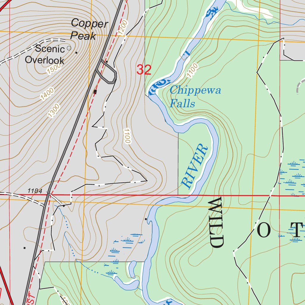 Copper Peak, MI FSTopo Legacy Map by US Forest Service - Topo | Avenza Maps