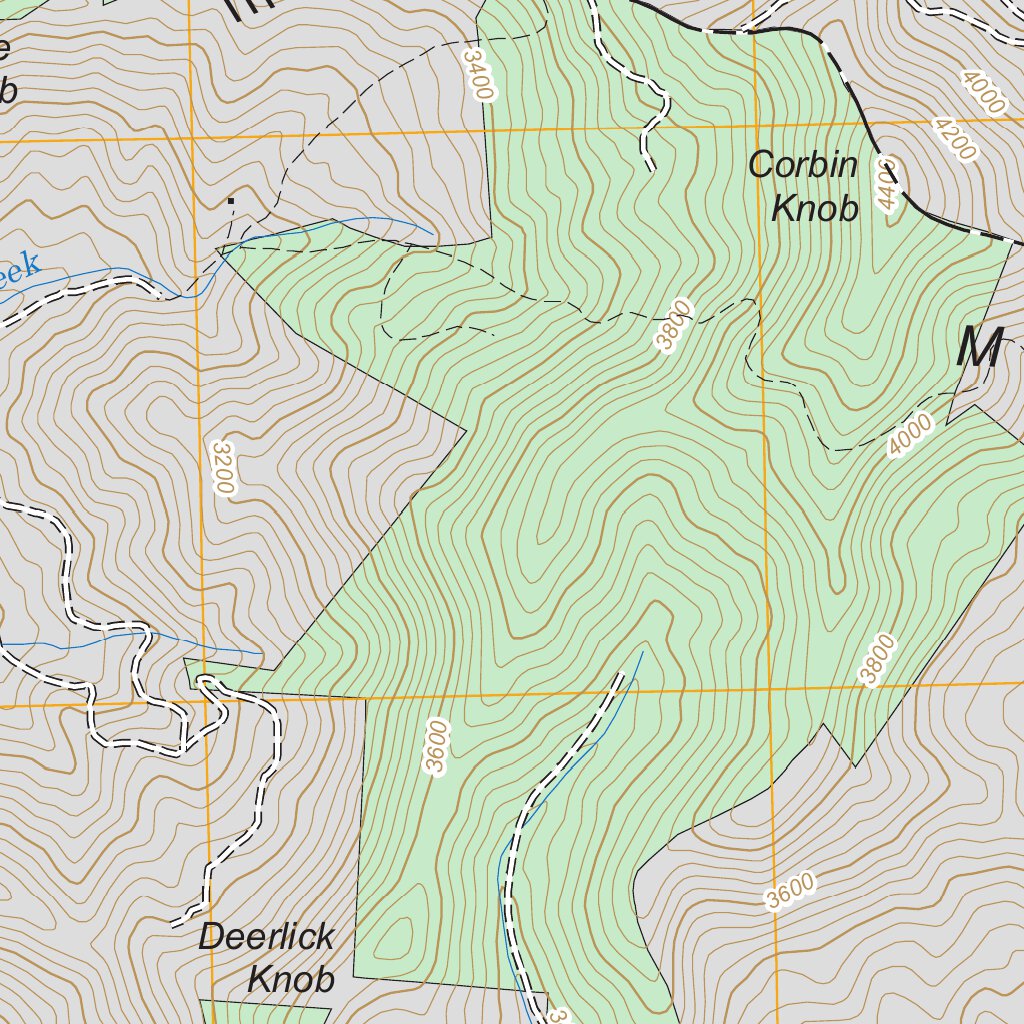 Corbin Knob, NC FSTopo Legacy Map by US Forest Service - Topo | Avenza Maps