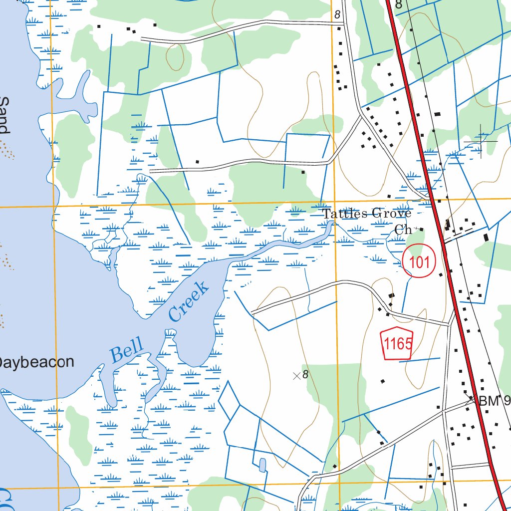 Core Creek, NC FSTopo Legacy Map by US Forest Service - Topo | Avenza Maps