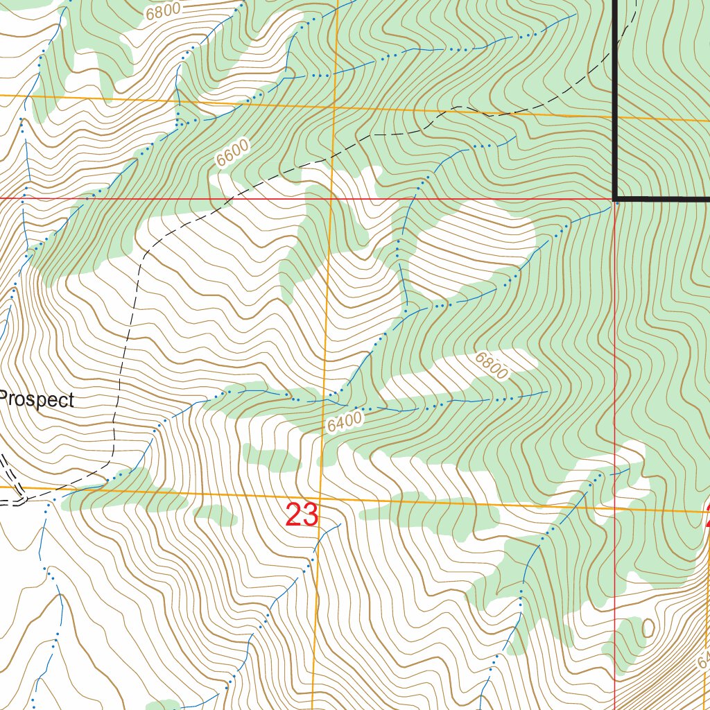 Cottonwood Canyon, WY FSTopo Legacy Map by US Forest Service - Topo ...
