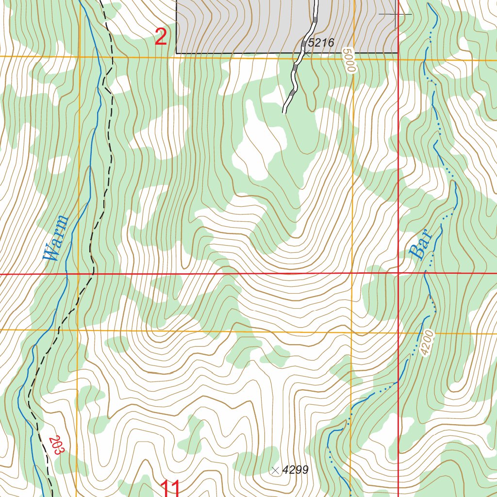 Council Mountain, ID FSTopo Legacy Map by US Forest Service - Topo ...