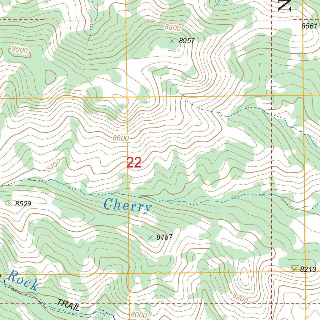 Cow Creek, UT FSTopo Legacy Map by US Forest Service - Topo | Avenza Maps