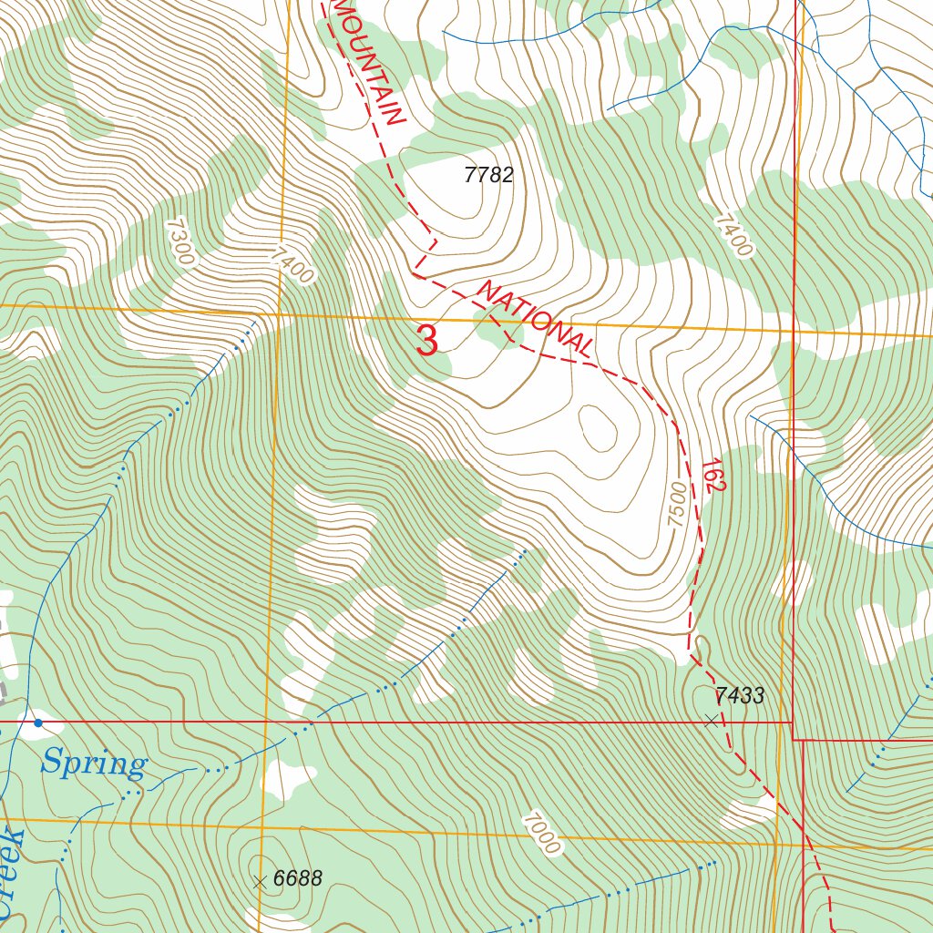 Crane Mountain, OR FSTopo Legacy Map by US Forest Service - Topo ...