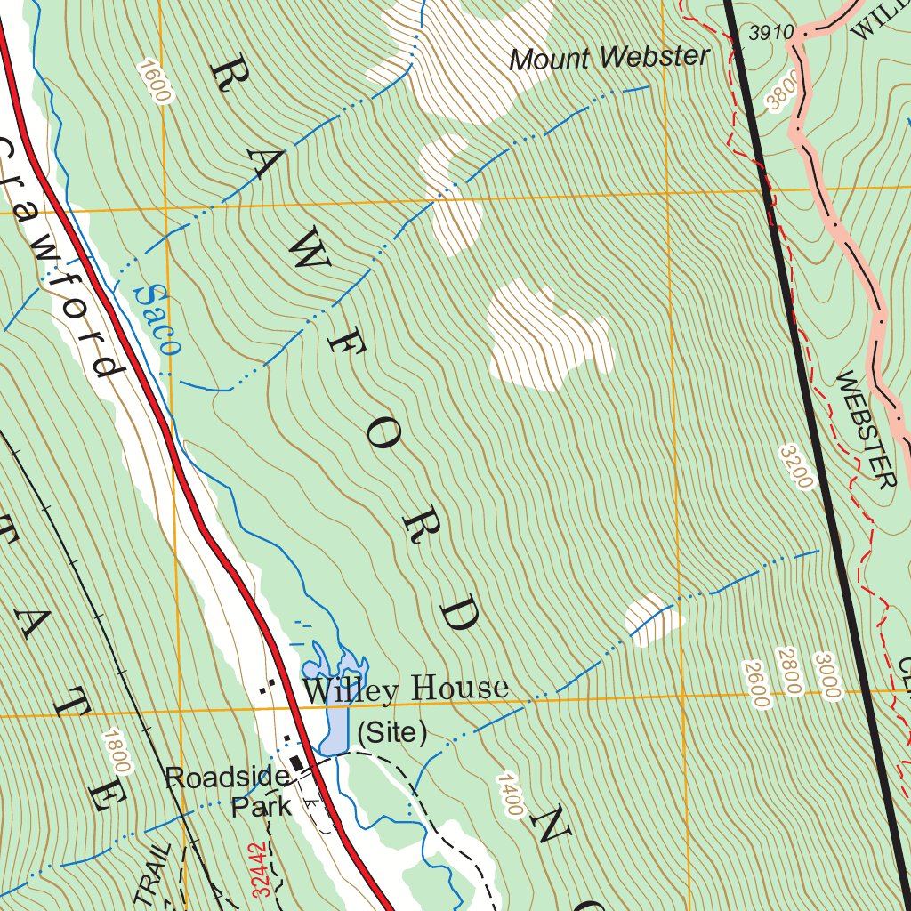 Crawford Notch, NH FSTopo Legacy Map by US Forest Service - Topo ...