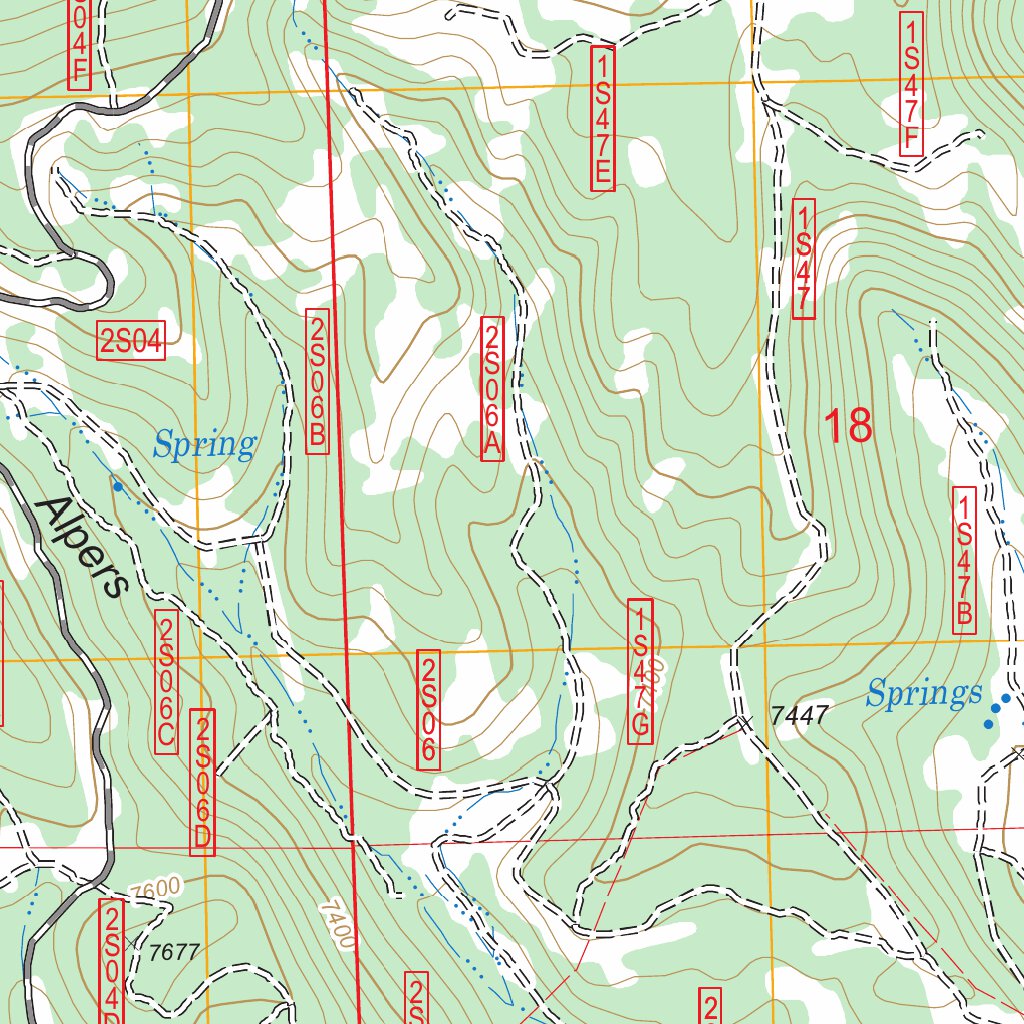 Crestview, CA FSTopo Legacy Map by US Forest Service - Topo | Avenza Maps