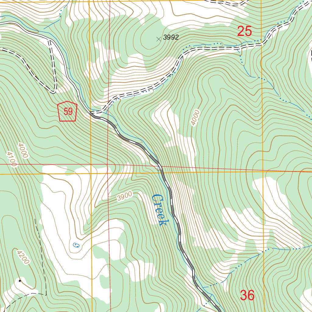 Cricket Flat, OR FSTopo Legacy Map by US Forest Service - Topo | Avenza ...