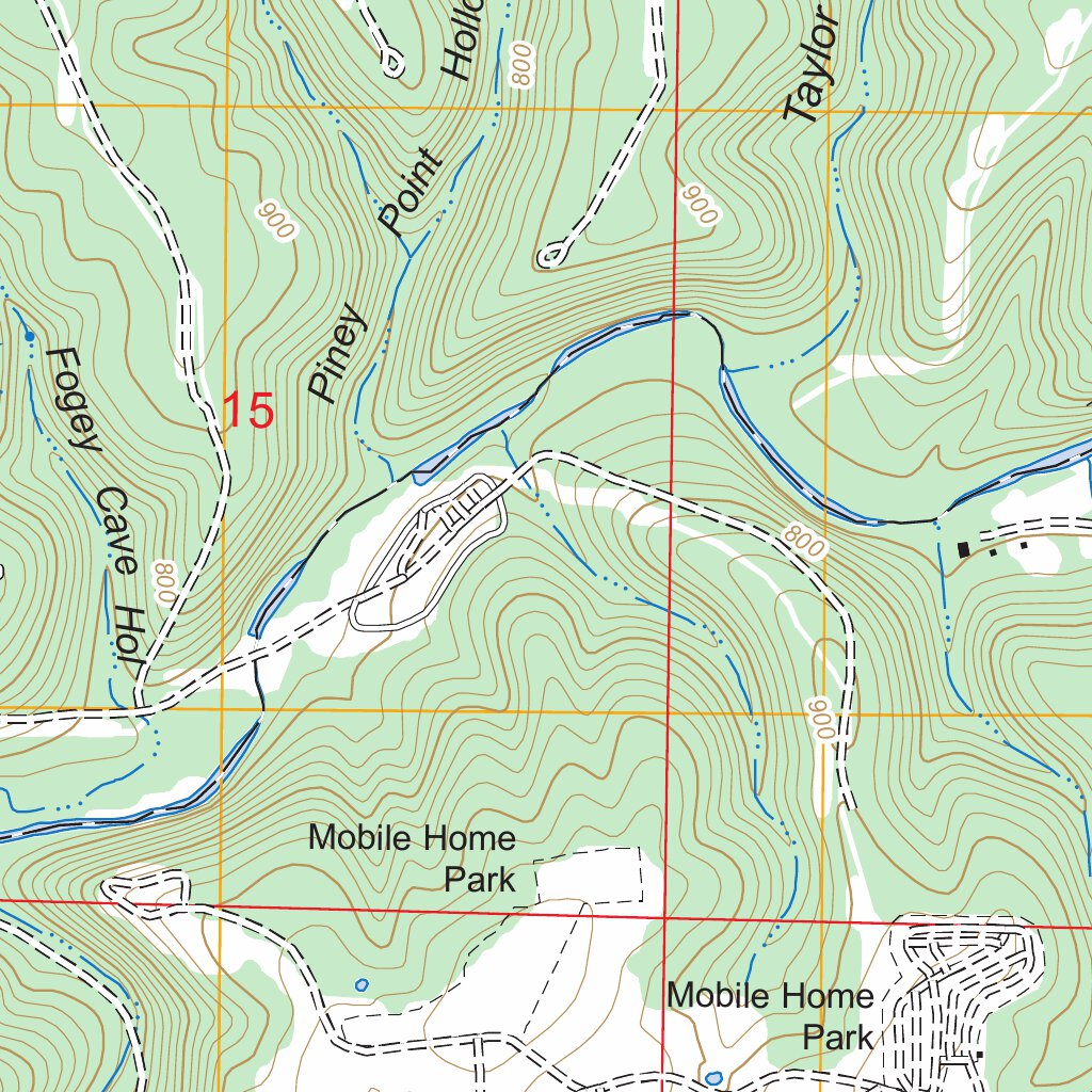 Cureall NW, MO FSTopo Legacy Map by US Forest Service - Topo | Avenza Maps