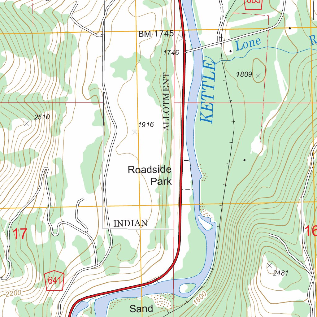 Curlew, WA FSTopo Legacy Map by US Forest Service - Topo | Avenza Maps