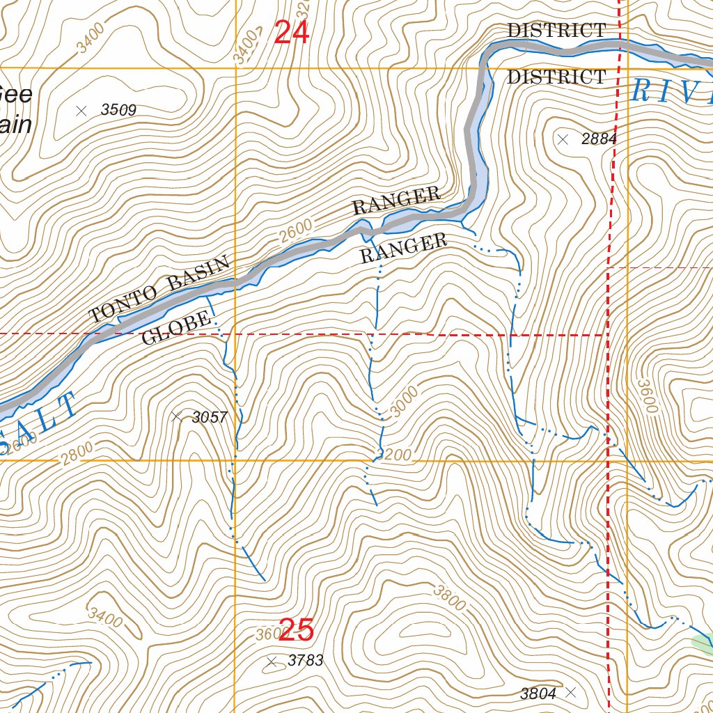 Dagger Peak, AZ FSTopo Legacy Map by US Forest Service - Topo | Avenza Maps