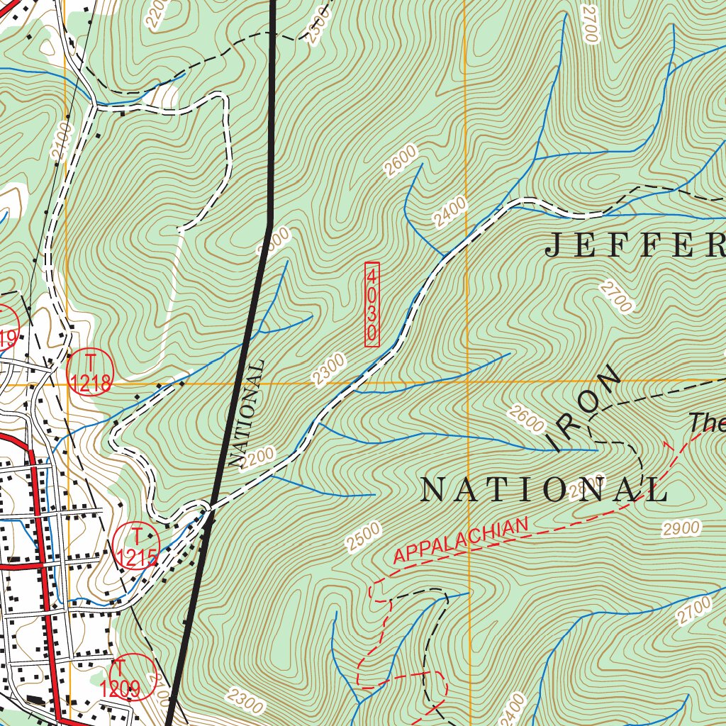 Damascus, VA FSTopo Legacy Map by US Forest Service - Topo | Avenza Maps