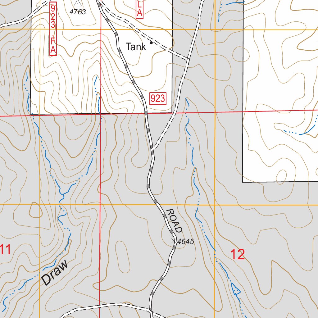 Darlington Draw East, WY FSTopo Legacy Map by US Forest Service - Topo ...