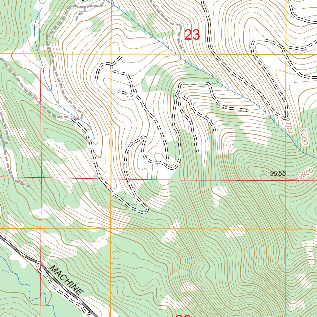 Deadman Mountain, UT - WY FSTopo Legacy Map by US Forest Service - Topo ...