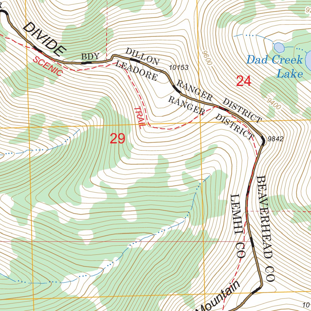 Deadman Pass, ID - MT FSTopo Legacy Map by US Forest Service - Topo ...