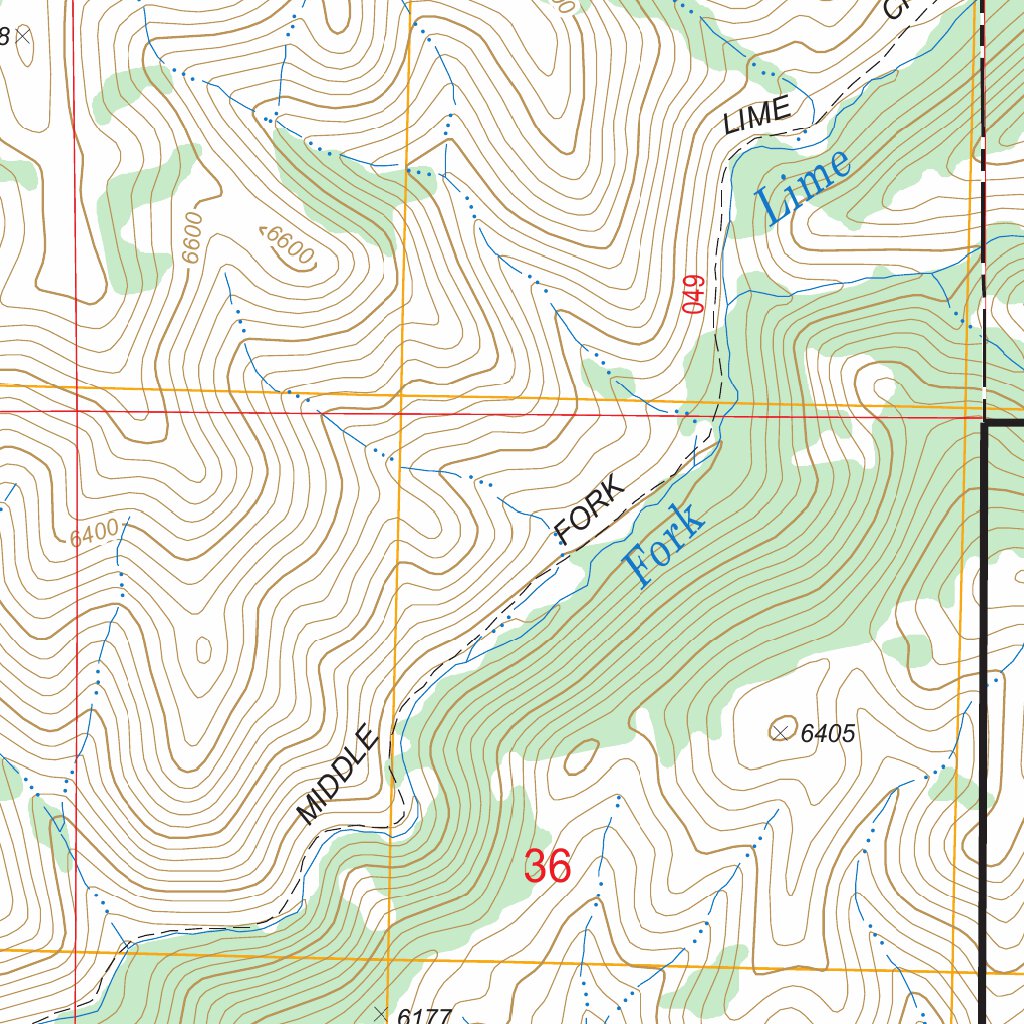 Deer Mountain, ID FSTopo Legacy Map by US Forest Service - Topo ...