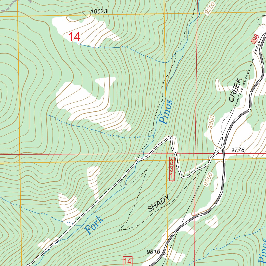 Del Norte Peak, CO FSTopo Legacy Map by US Forest Service - Topo ...
