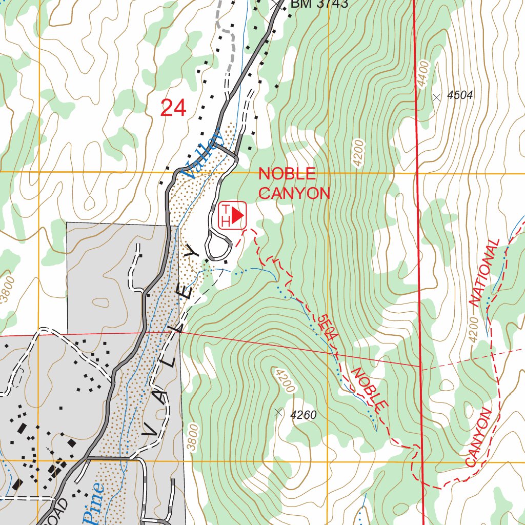 Descanso, CA FSTopo Legacy Map by US Forest Service - Topo | Avenza Maps