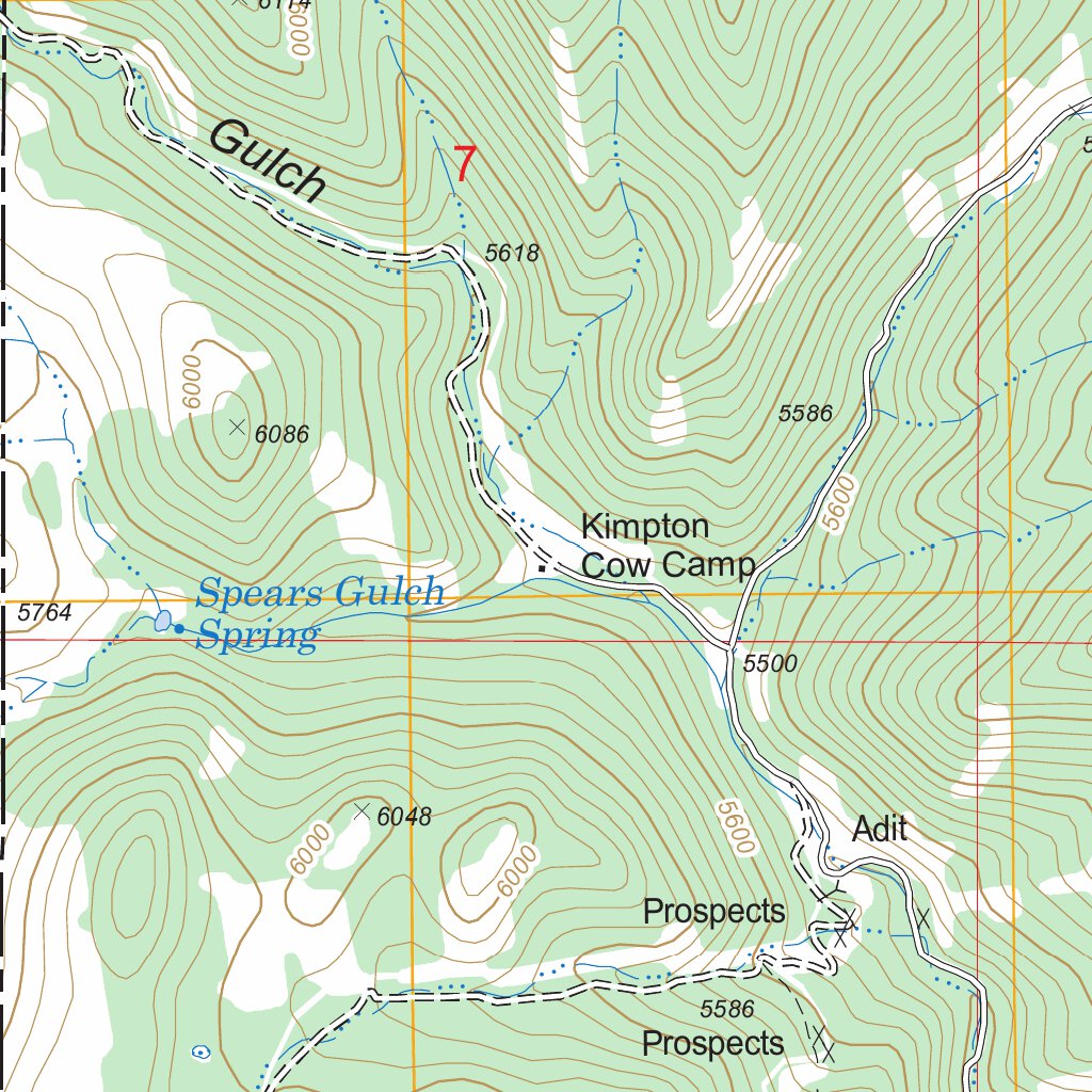 Devils Fence, MT FSTopo Legacy Map by US Forest Service - Topo | Avenza ...