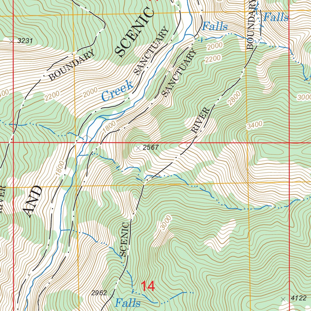 Devils Heart Peak, CA FSTopo Legacy Map by US Forest Service - Topo ...