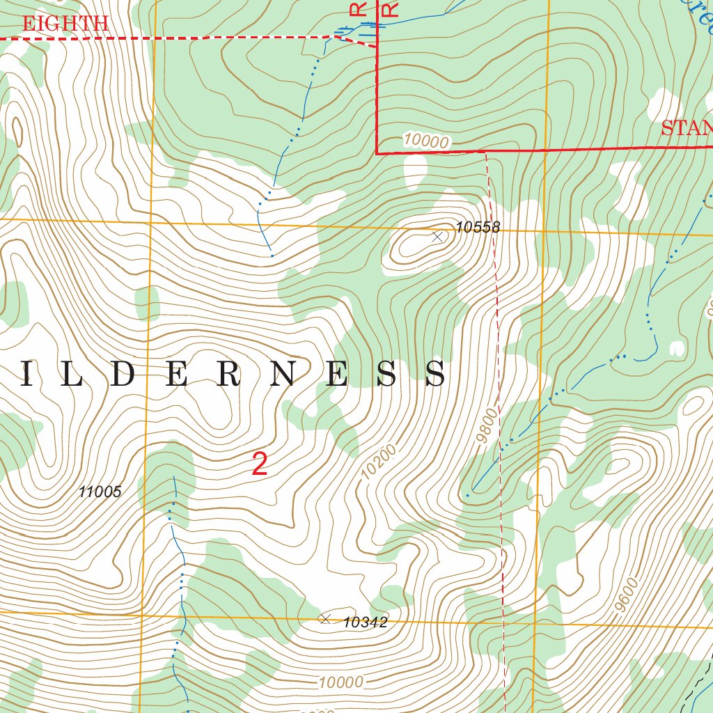 Dickinson Park, WY FSTopo Legacy Map by US Forest Service - Topo ...