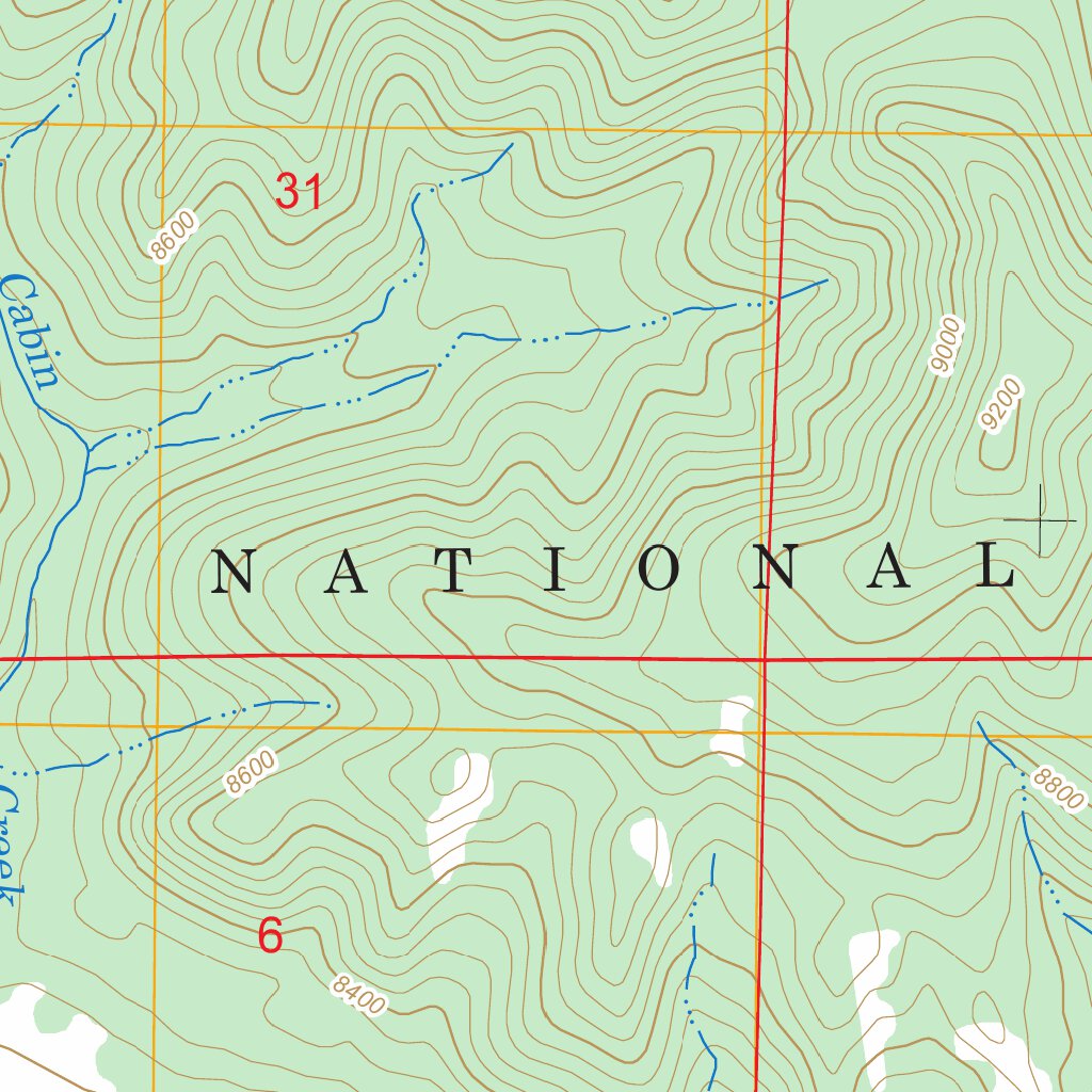 Dodge Butte, WY FSTopo Legacy Map by US Forest Service - Topo | Avenza Maps