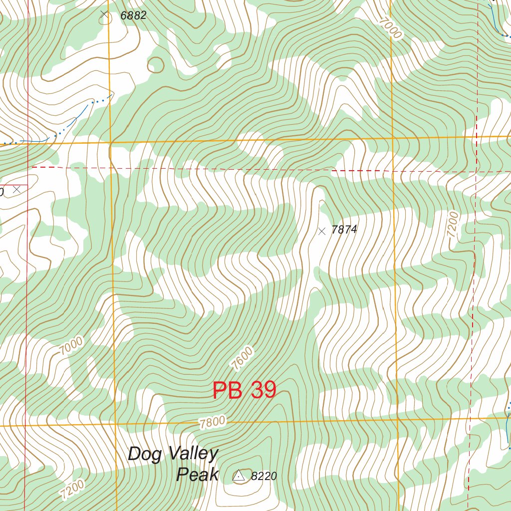 Dog Valley Peak, UT FSTopo Legacy Map by US Forest Service - Topo ...