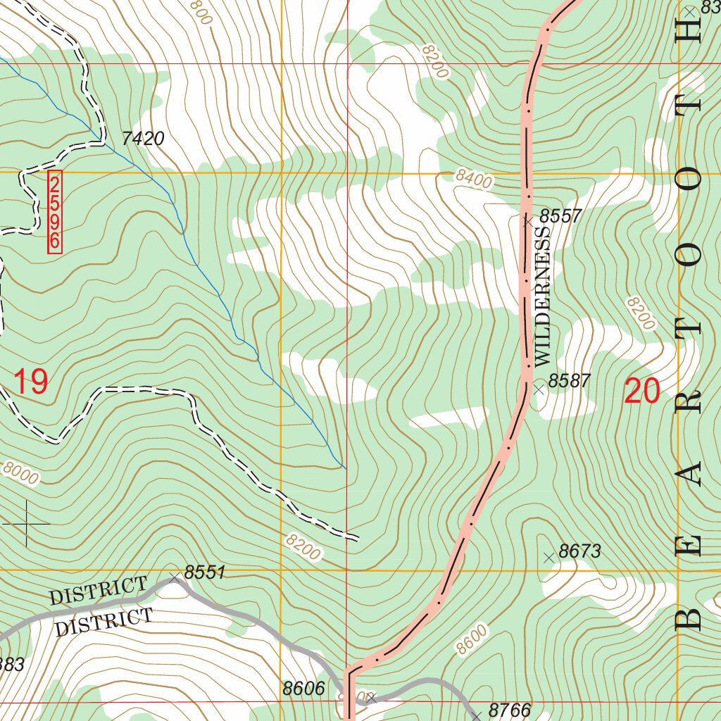 Dome Mountain, MT FSTopo Legacy Map by US Forest Service - Topo ...