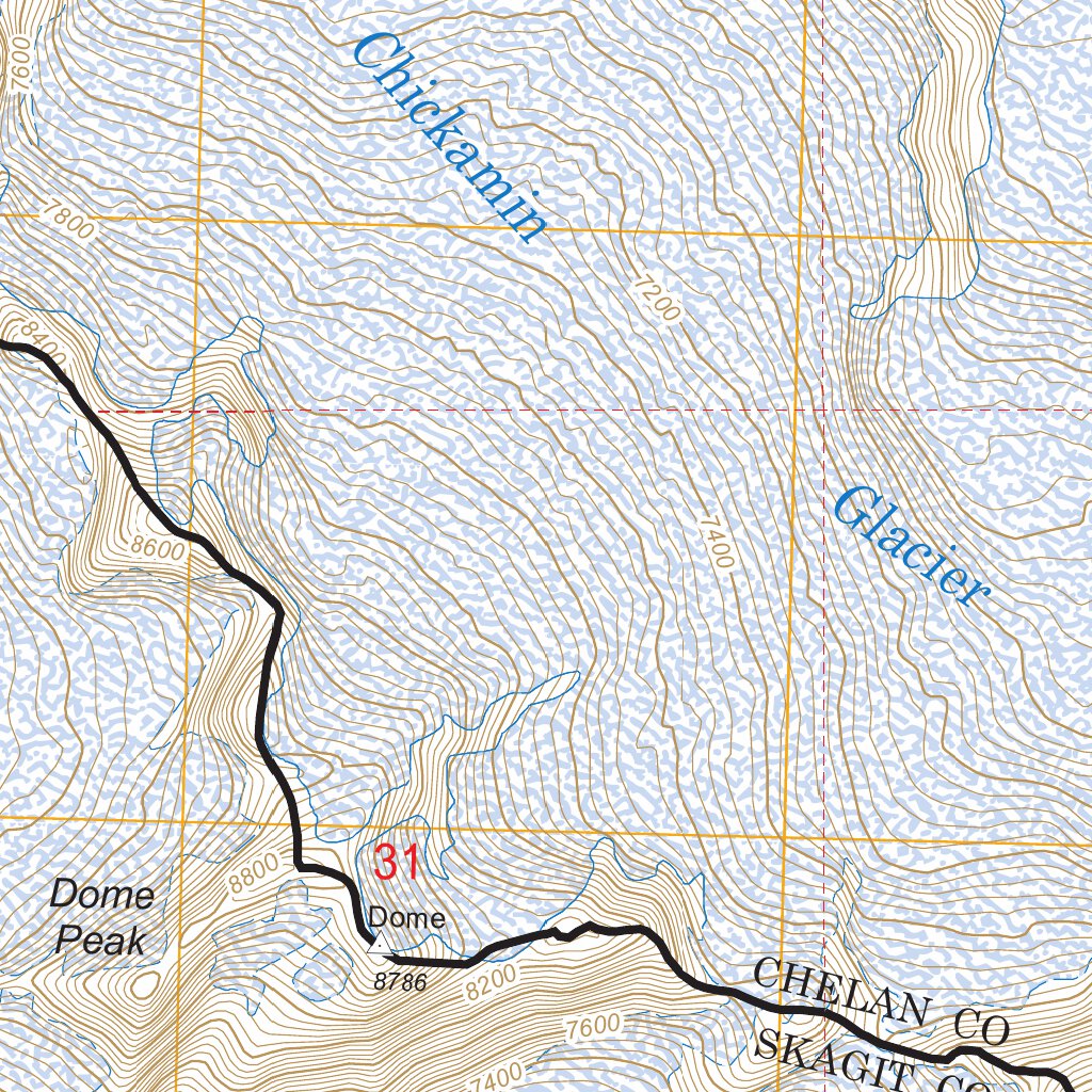 Dome Peak, WA FSTopo Legacy Map by US Forest Service - Topo | Avenza Maps