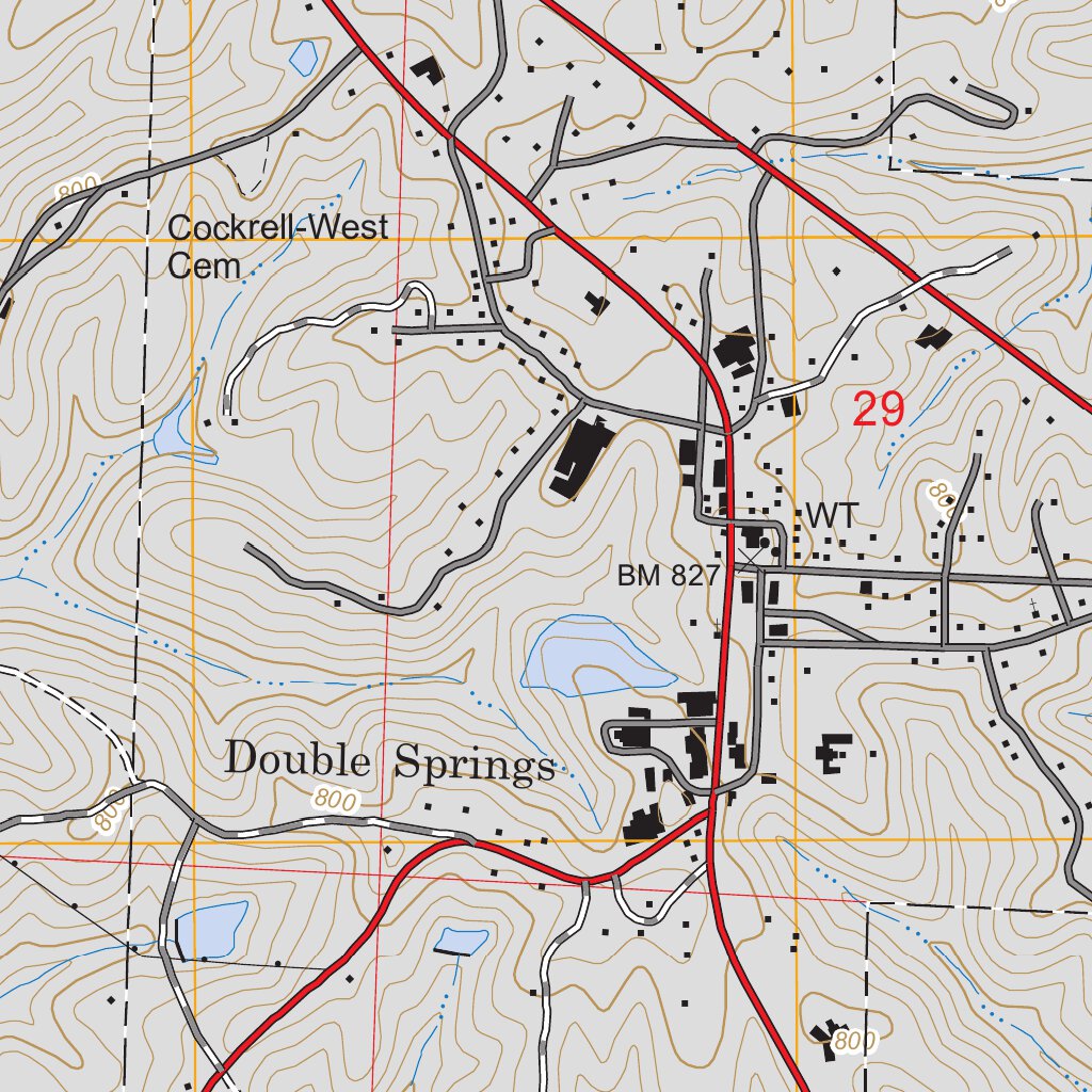 Double Springs, AL FSTopo Legacy Map by US Forest Service - Topo ...