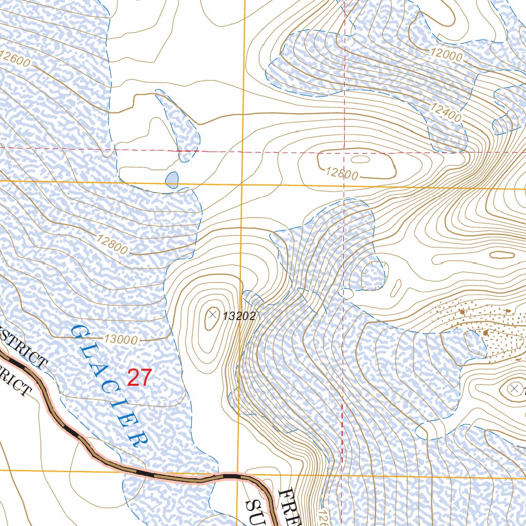 Downs Mountain, WY FSTopo Legacy Map by US Forest Service - Topo ...