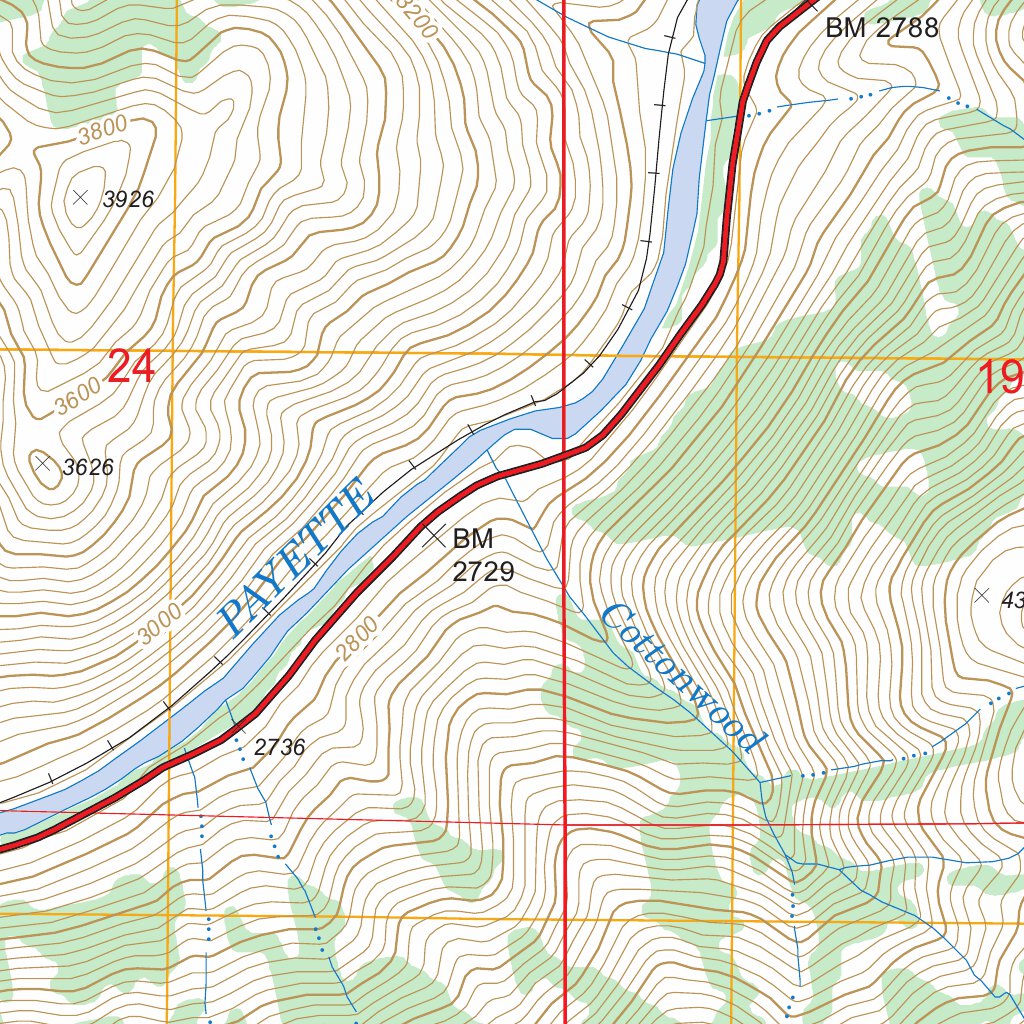Dry Buck Valley, ID FSTopo Legacy Map by US Forest Service - Topo ...
