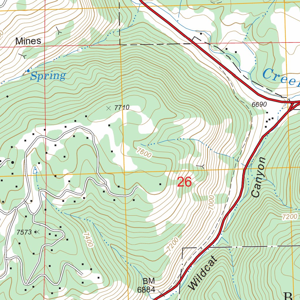 Durango West, CO FSTopo Legacy Map by US Forest Service - Topo | Avenza ...
