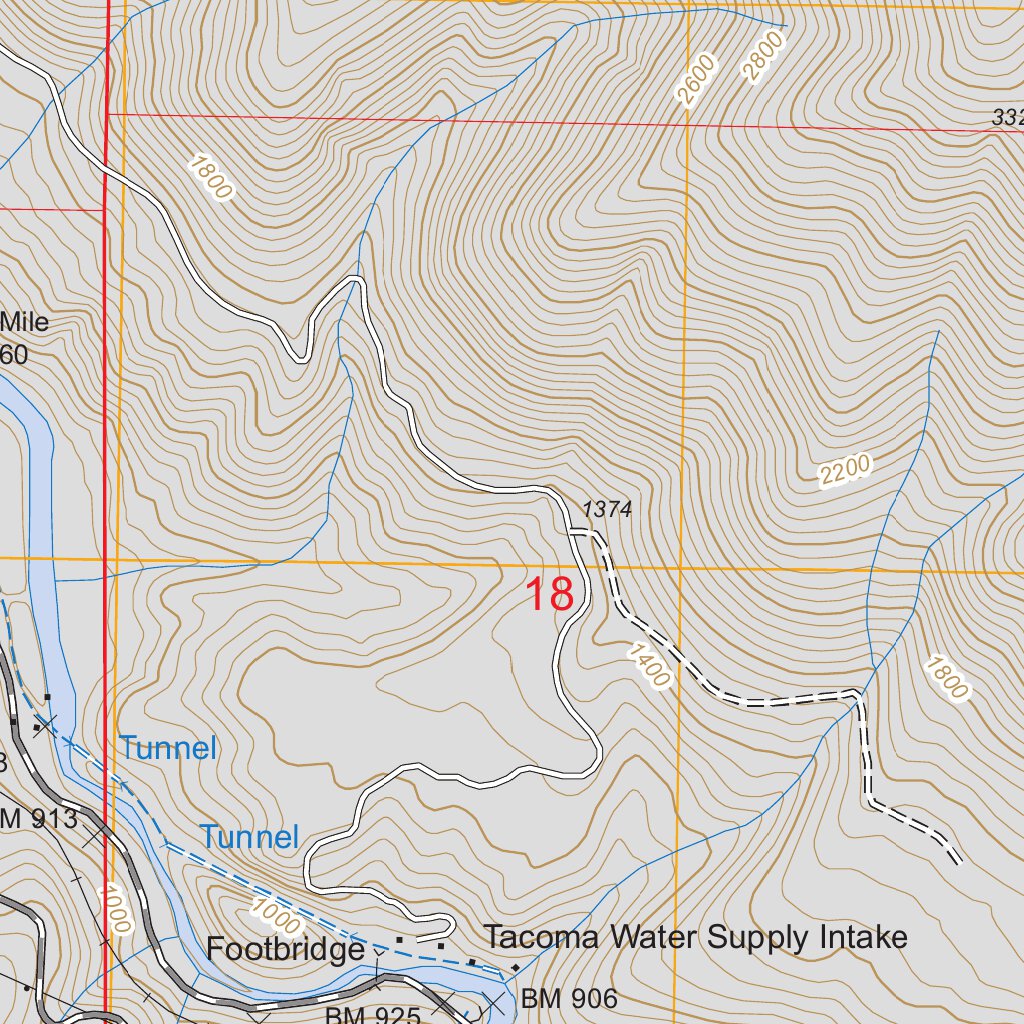 Eagle Gorge, WA FSTopo Legacy Map by US Forest Service - Topo | Avenza Maps