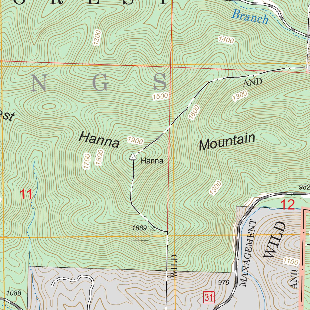 Eagle Mountain, AR FSTopo Legacy Map by US Forest Service - Topo ...