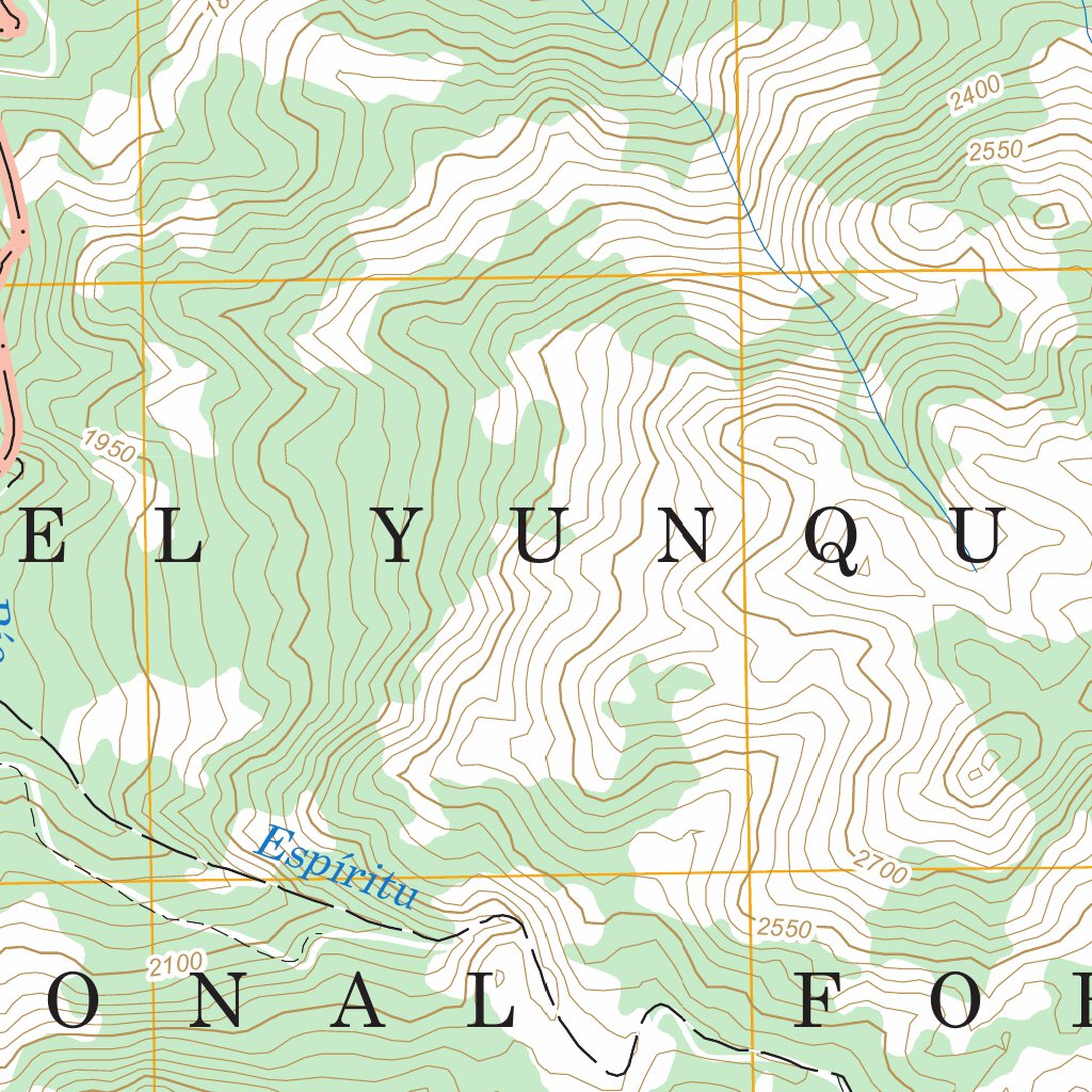 El Yunque, PR FSTopo Legacy Map by US Forest Service - Topo | Avenza Maps