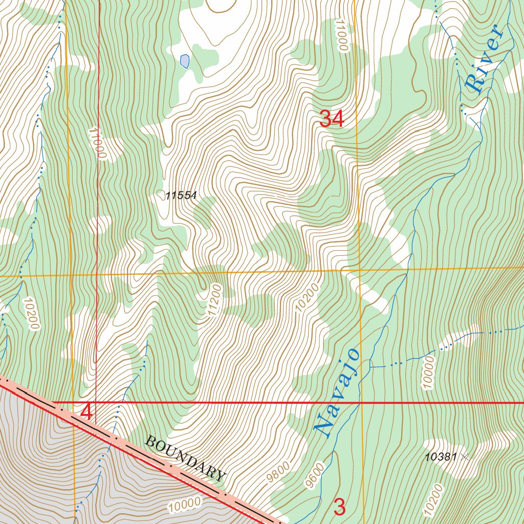 Elephant Head Rock, CO FSTopo Legacy Map by US Forest Service - Topo ...