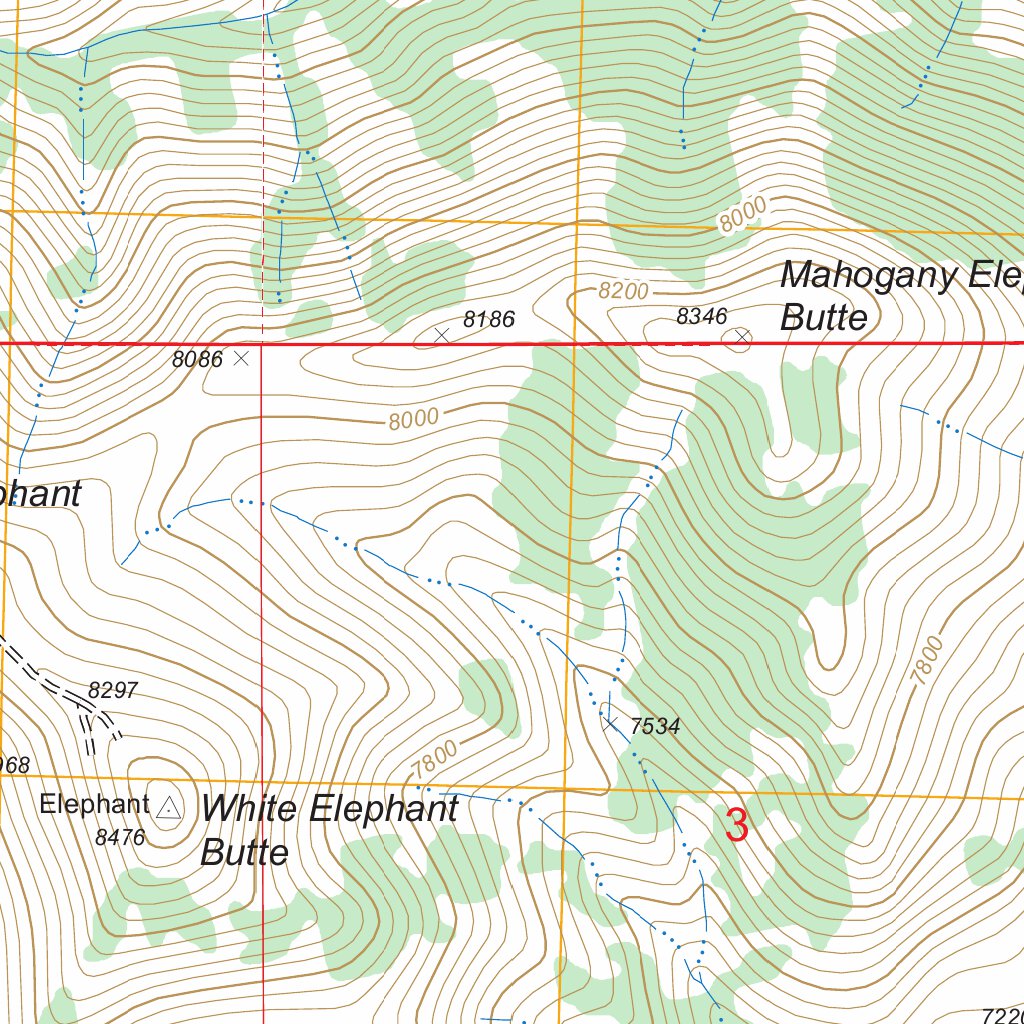 Elk Mountain, NV - ID FSTopo Legacy Map by US Forest Service - Topo ...