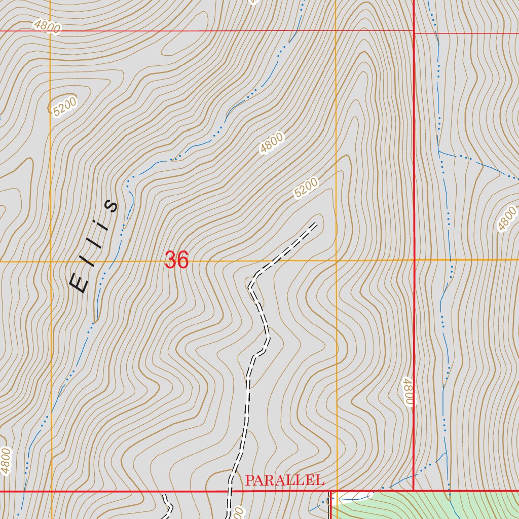 Ellis Canyon, MT FSTopo Legacy Map by US Forest Service - Topo | Avenza ...
