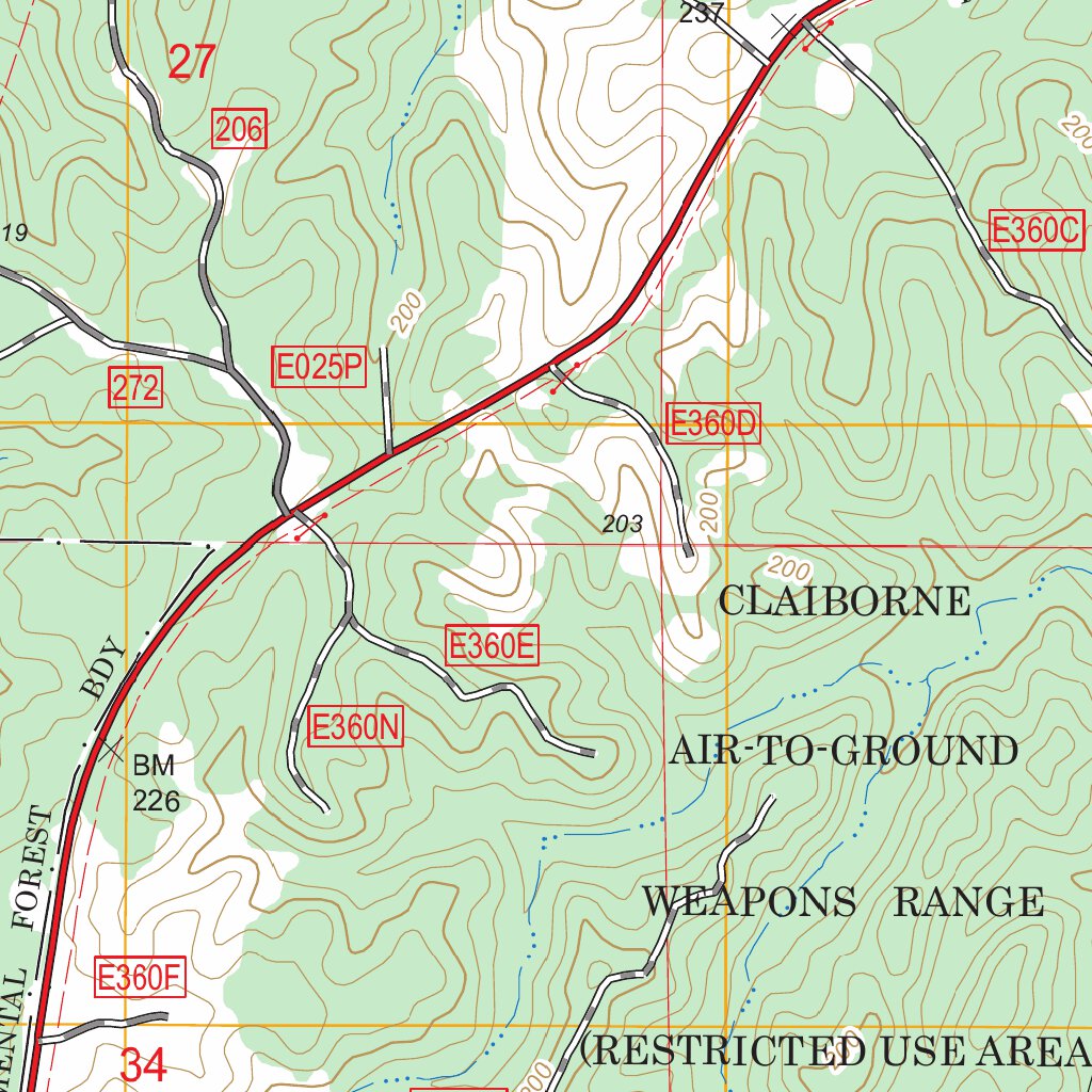 Elmer, LA FSTopo Legacy Map by US Forest Service - Topo | Avenza Maps