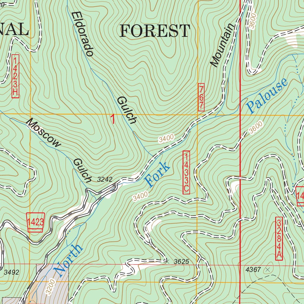 Emida, ID FSTopo Legacy Map by US Forest Service - Topo | Avenza Maps