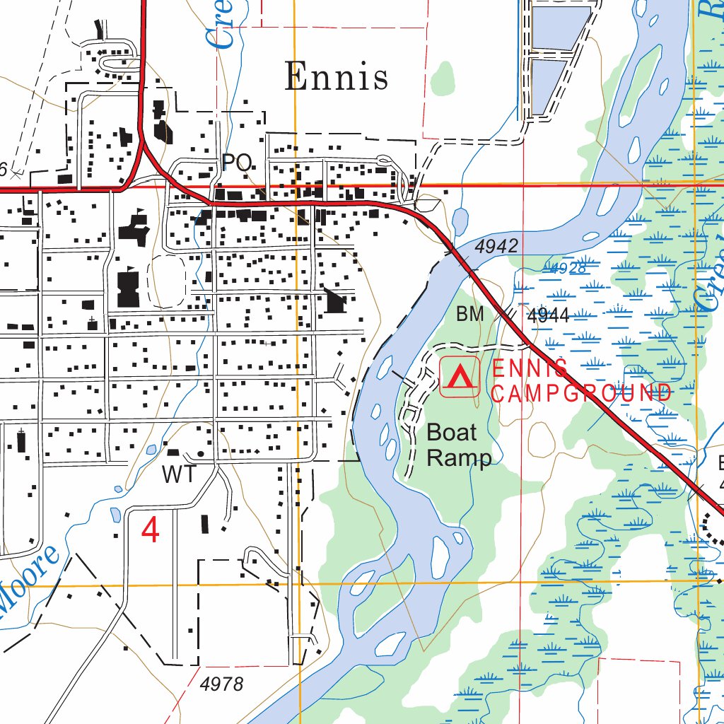 Ennis, MT FSTopo Legacy Map by US Forest Service - Topo | Avenza Maps