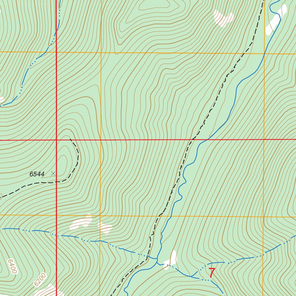 Ettien Spring, MT FSTopo Legacy Map by US Forest Service - Topo ...