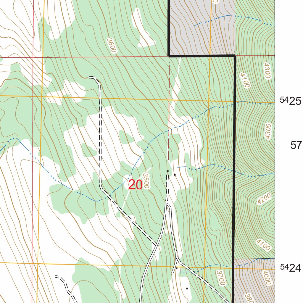 Eureka North, MT FSTopo Legacy Map by US Forest Service - Topo | Avenza ...