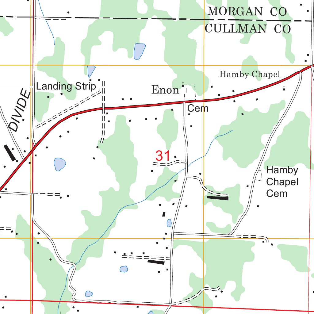 Eva, AL FSTopo Legacy Map by US Forest Service - Topo | Avenza Maps