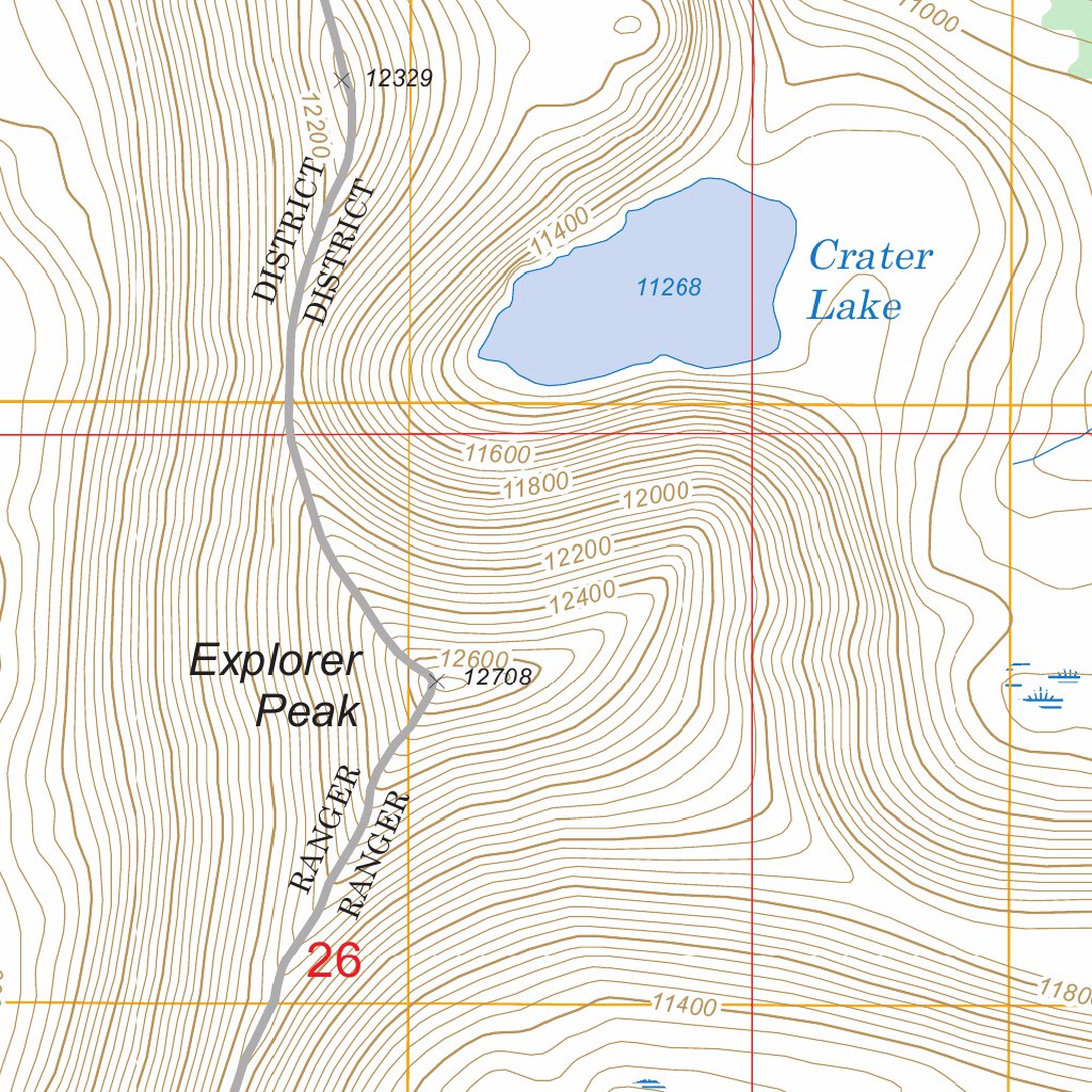 Explorer Peak, UT FSTopo Legacy Map by US Forest Service - Topo ...