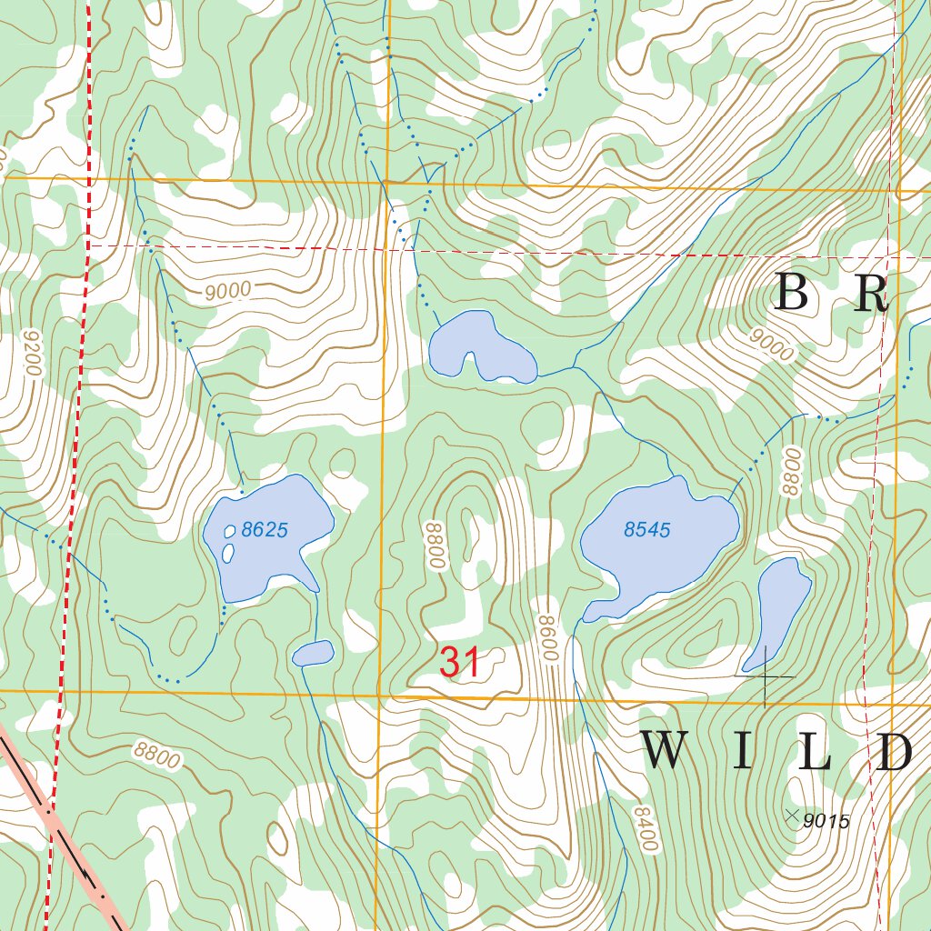 Fayette Lake, WY FSTopo Legacy Map by US Forest Service - Topo | Avenza ...