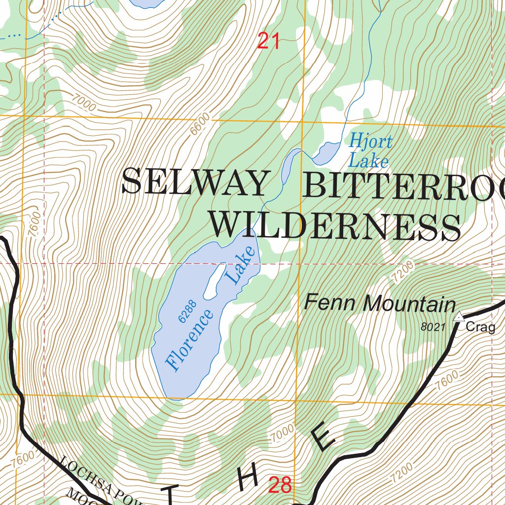 Fenn Mountain, ID FSTopo Legacy Map by US Forest Service - Topo ...