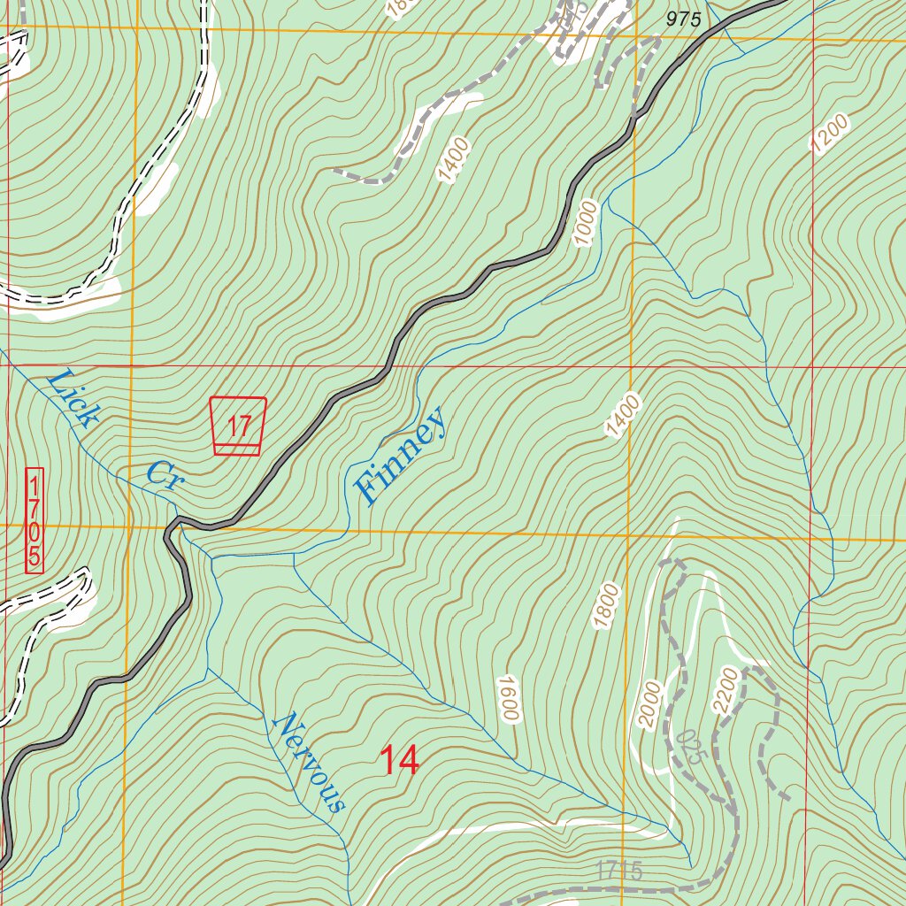 Finney Peak, WA FSTopo Legacy Map by US Forest Service - Topo | Avenza Maps