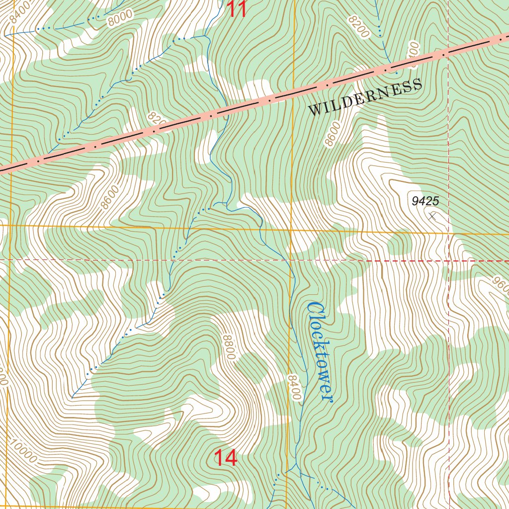 Flag Peak, WY FSTopo Legacy Map by US Forest Service - Topo | Avenza Maps