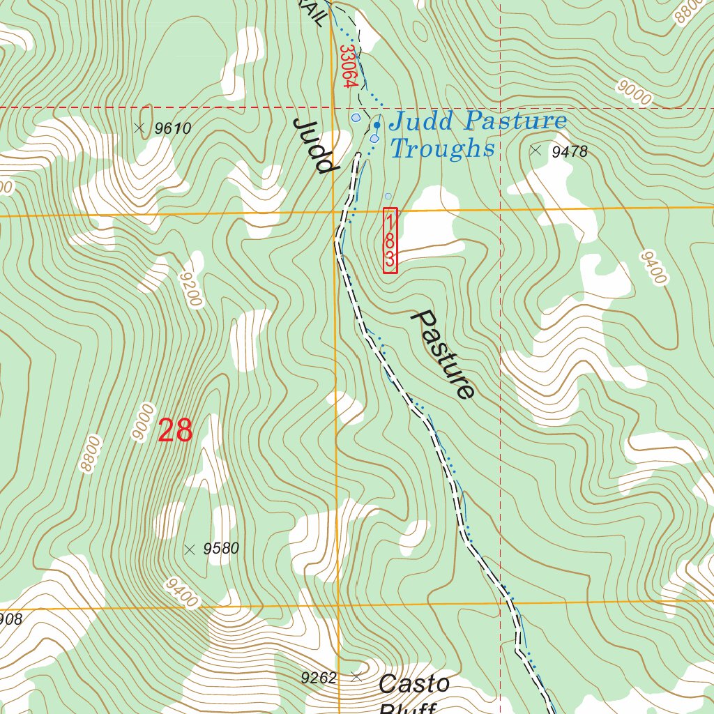 Flake Mountain West, UT FSTopo Legacy Map by US Forest Service - Topo ...