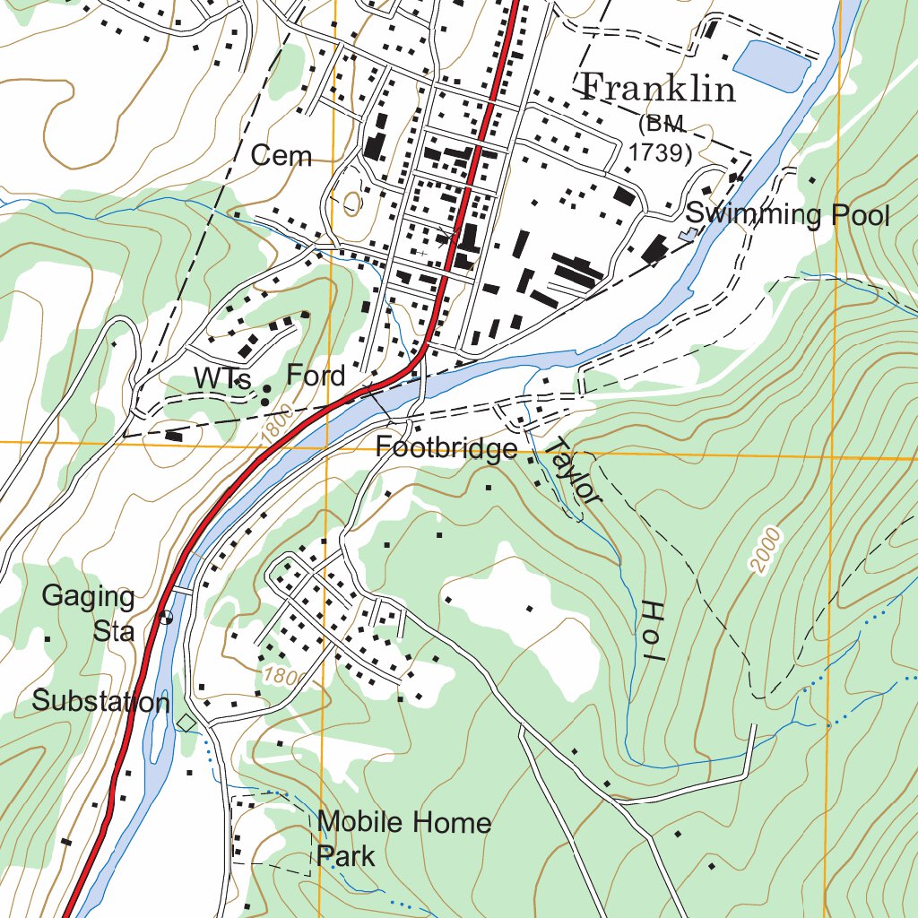 Franklin, WV FSTopo Legacy Map by US Forest Service - Topo | Avenza Maps